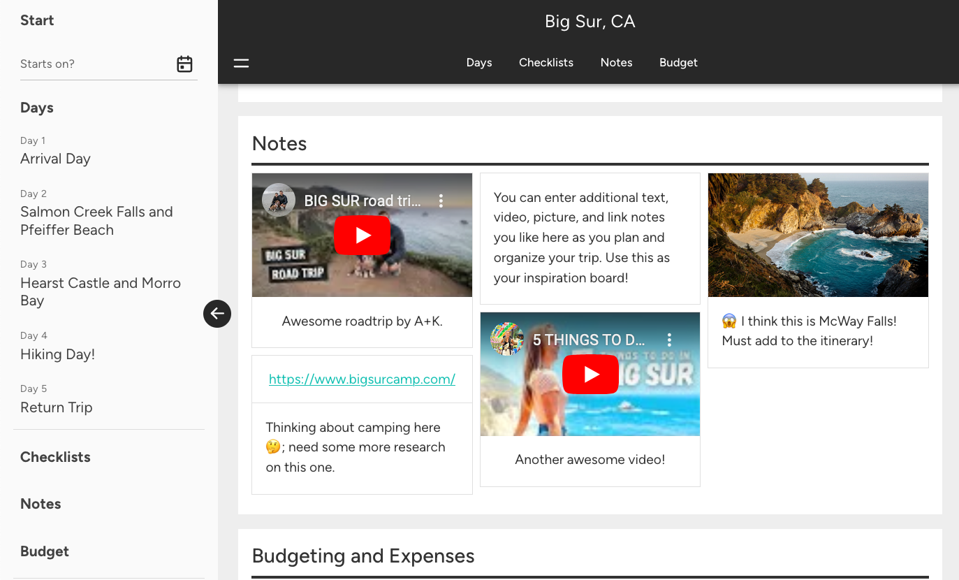 Managing notes – Turas.app
